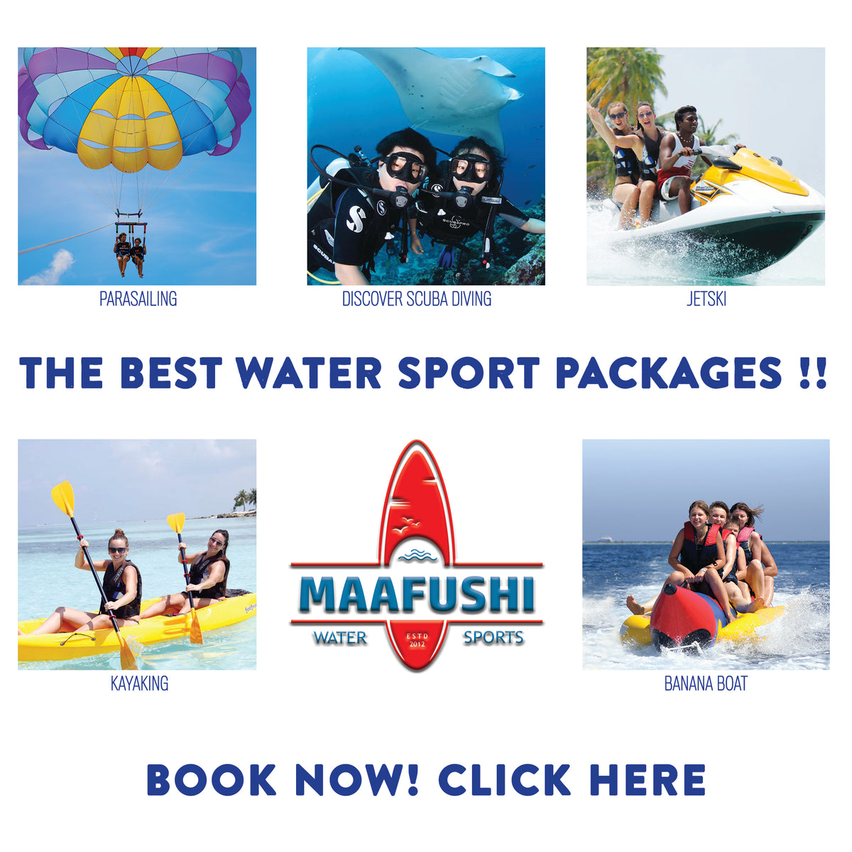 Go crazy (for 2 Persons) — Maafushi Dive and Water Sports